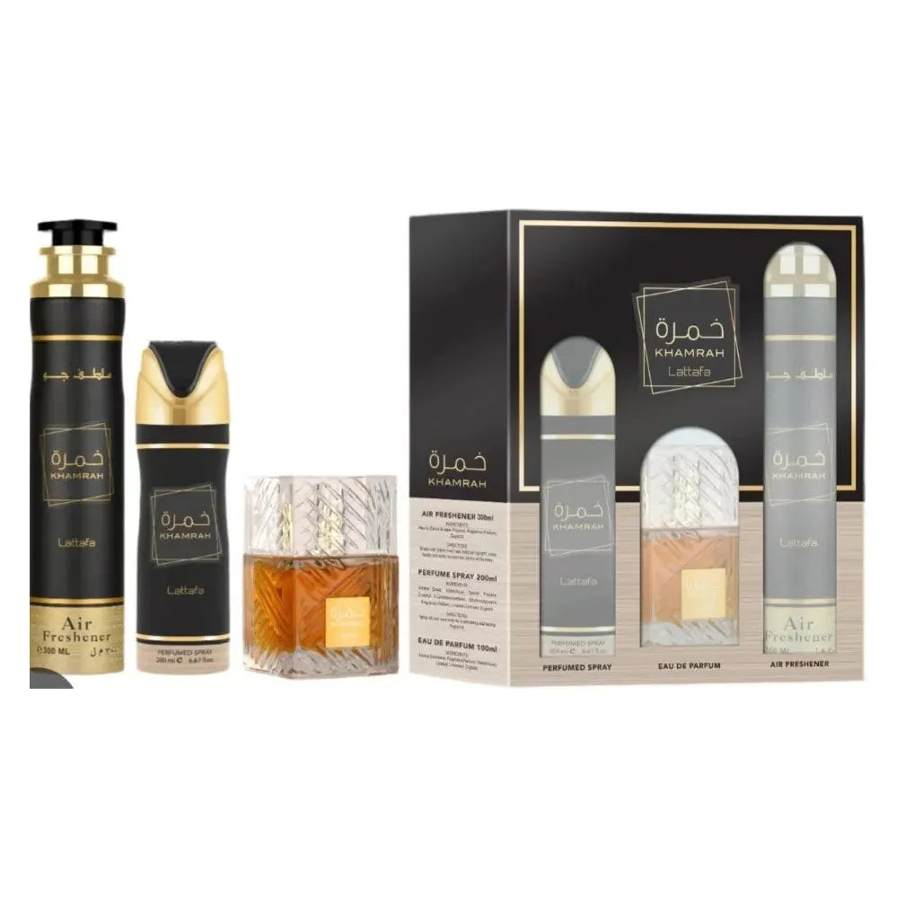 Coffret parfum KHAMRAH - LATTAFA – Gold Fragrance